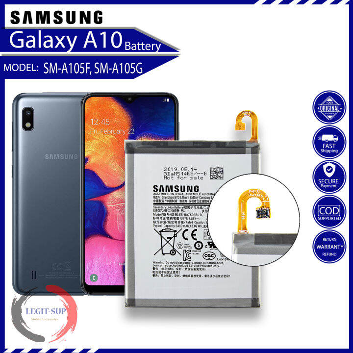 Samsung Galaxy A10 Battery Model: EB-BA750ABU 3300mAh (Original ...