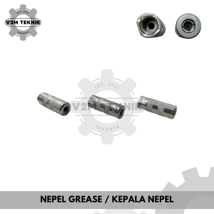 Nepel Grease / Kepala Nepel Pompa Gemuk / Kepala Selang Grease Gun ...