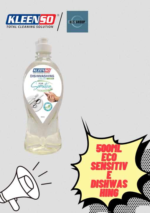 Kleenso Eco Sensitive Dishwashing 500ml | Lazada