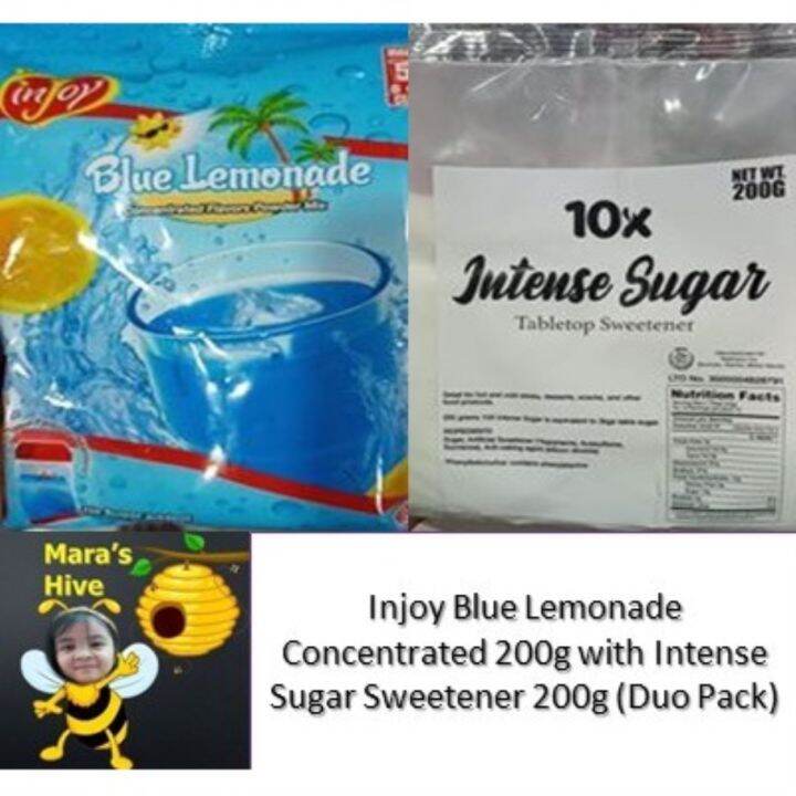 dssh5 Injoy Concentrated Blue Lemonade Powder Drink 200g with Intense ...