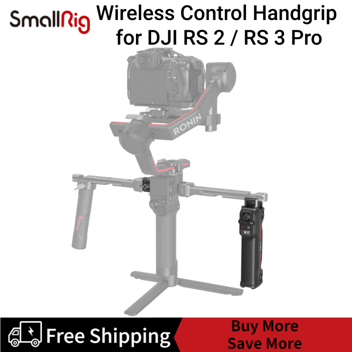 SMALLRIG Wireless Control Handgrip for DJI RS 2 / RS 3 Pro, Magnetic Attraction Handle with ...