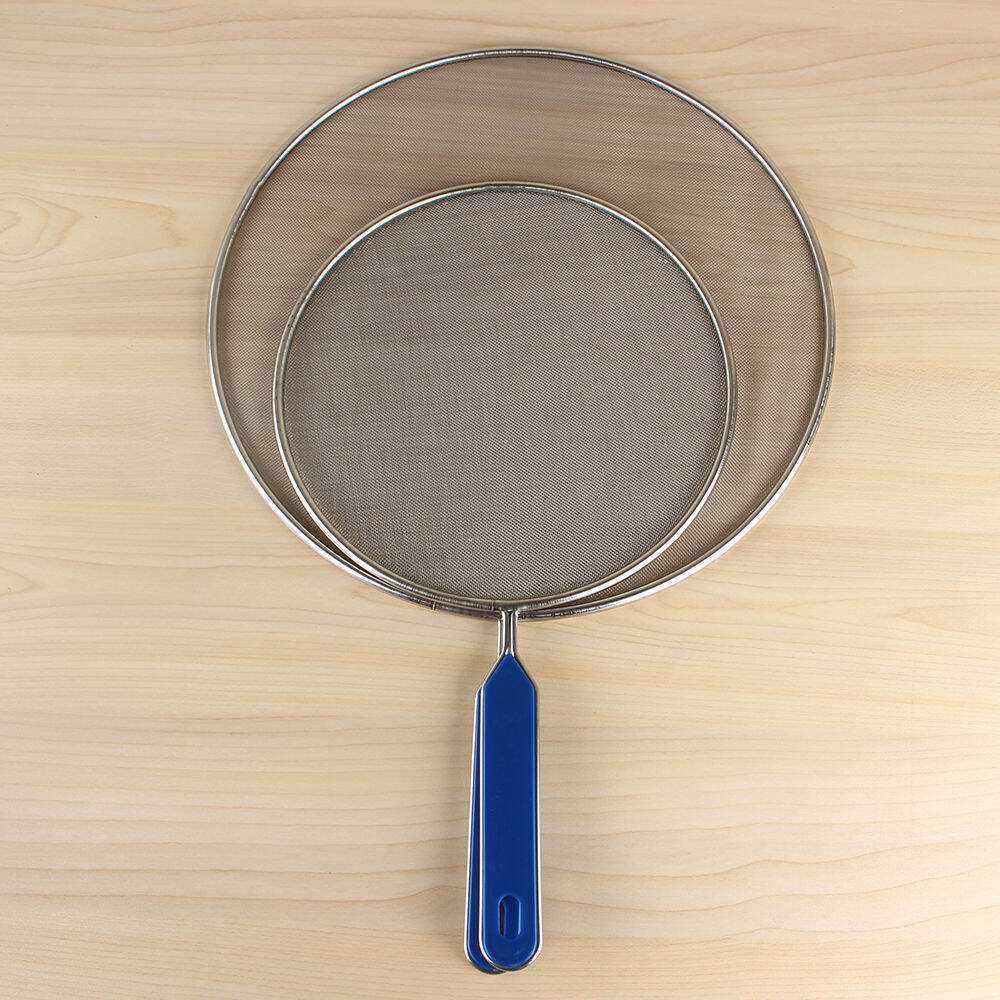 Grease Cooking Hot Oil Splatter Guard Shield Stainless Steel Frying Pan ...