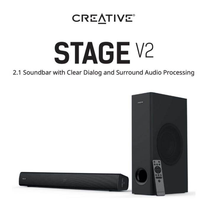 Creative Stage V2 2.1 Soundbar and Subwoofer | Lazada.co.th