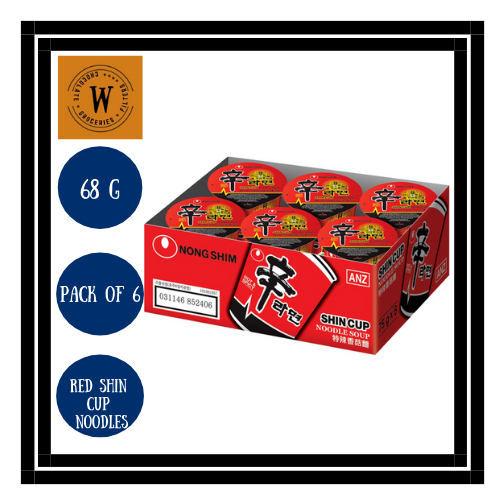 NONGSHIM Shin Red Cup Noodles, 6 cups inside - 68G | Lazada PH