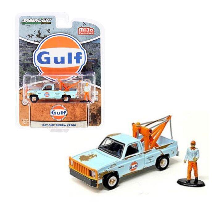 Greenlight 1/64 Scale 1987 GMC Sierra K2500 GULF Weathered Die-cast Car ...