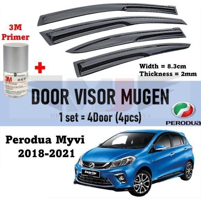 Perodua Myvi 2017-2022 Gear Up Door Visor Mugen Style Air Press Window ...