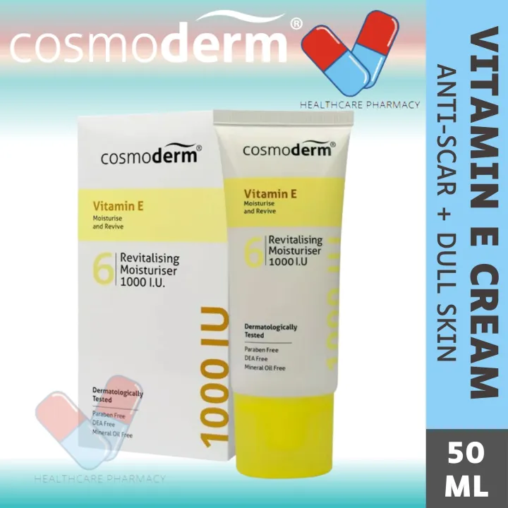 COSMODERM VITAMIN E 1000 IU CREAM 50ml | Lazada