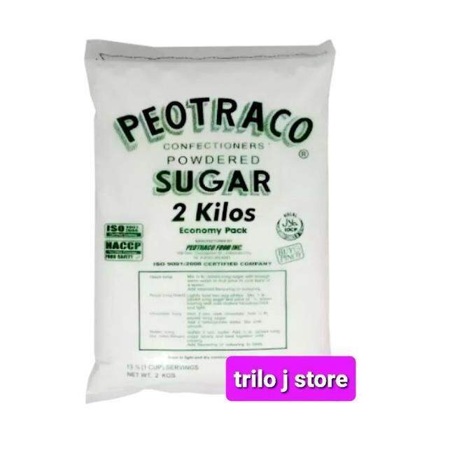 PEOTRACO CONFECTIONERS POWDERED SUGAR 2kg and 1Kg | Lazada PH