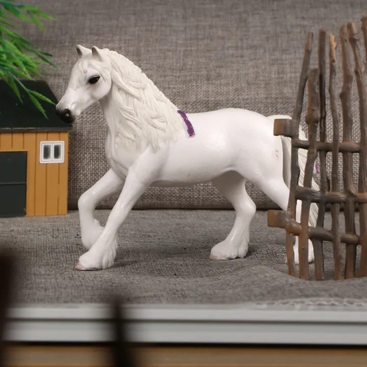 PVC Simulated Animal Horse Model Solid Emulation Action Figures ...