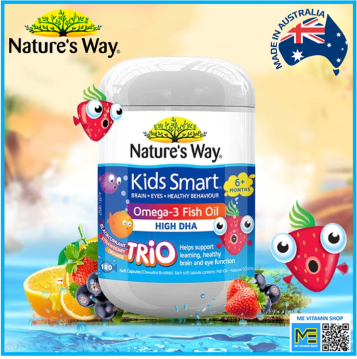 Nature's Way Kids Smart Omega-3 Fish Oil Trio 180 Capsules | Lazada.co.th