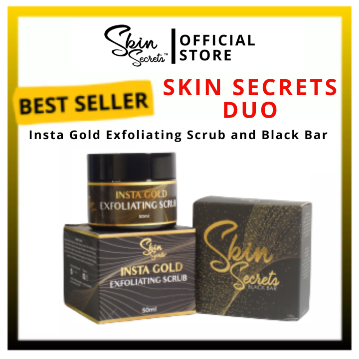 SKIN SECRETS DUO SET INSTA GOLD AND BLACK BAR pimple mark and melasma remover | skinsecrets ...