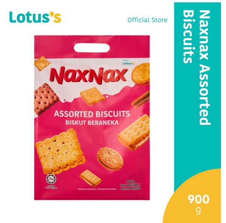 Naxnax Assorted Biscuits 900g | Lazada