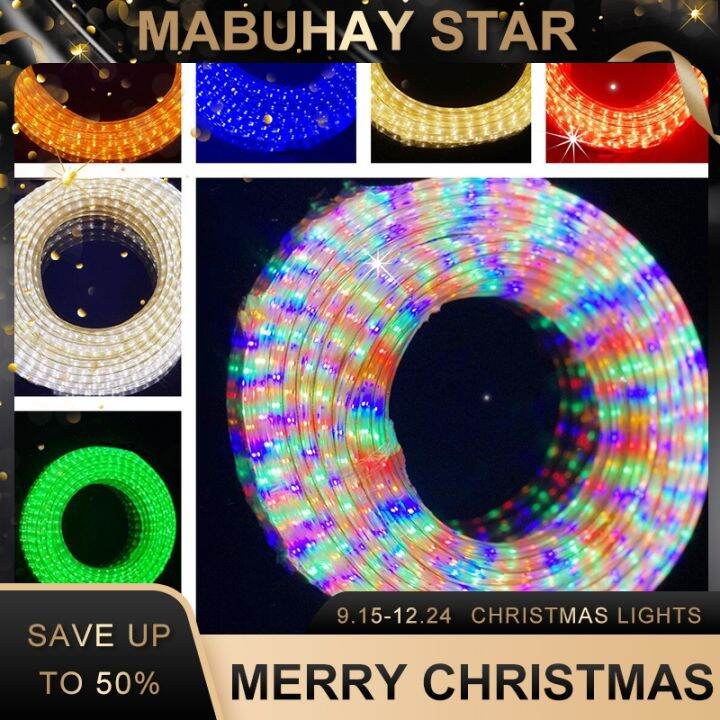 10 Meters/5 Meters Mabuhay Star Flat Cord and Round Cord Rope Light ...