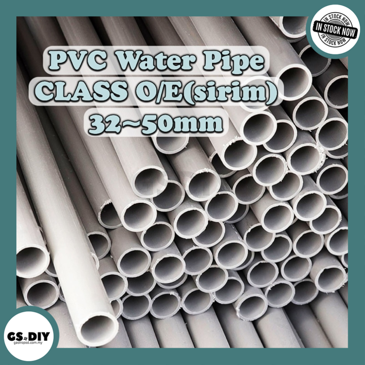PVC Pipe Water (CLASS O / E ) PVC Paip Air Kelabu Malaysia Standard SIRIM Tebal & Nipis High ...