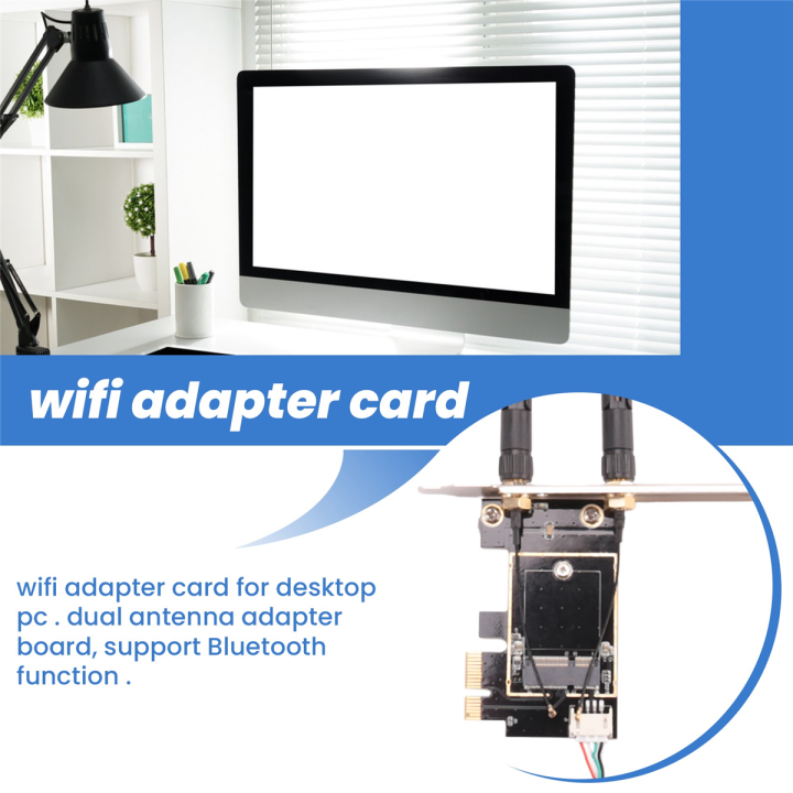 PCI-E X1 to M.2 NGFF E-Key WiFi Wireless Network Adapter Converter Card ...