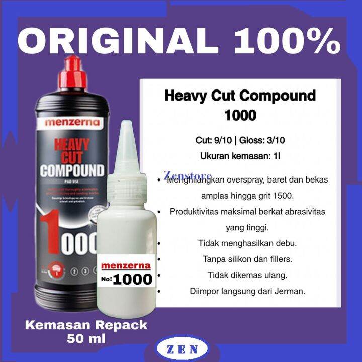MENZERNA HEAVY CUT COMPOUND 1000 REPACK | Lazada Indonesia