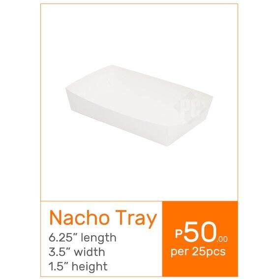 Nacho Tray White by 25pcs per pack, COD Nationwide! | Lazada PH