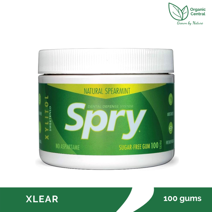 Xlear Spry Sugar Free Chewing Gum Natural Spearmint 100 gums | Lazada PH