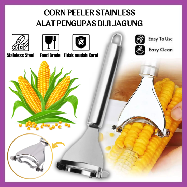 Alat Pengupas Biji Jagung Praktis Bahan Stainless Steel Corn Peeler ...