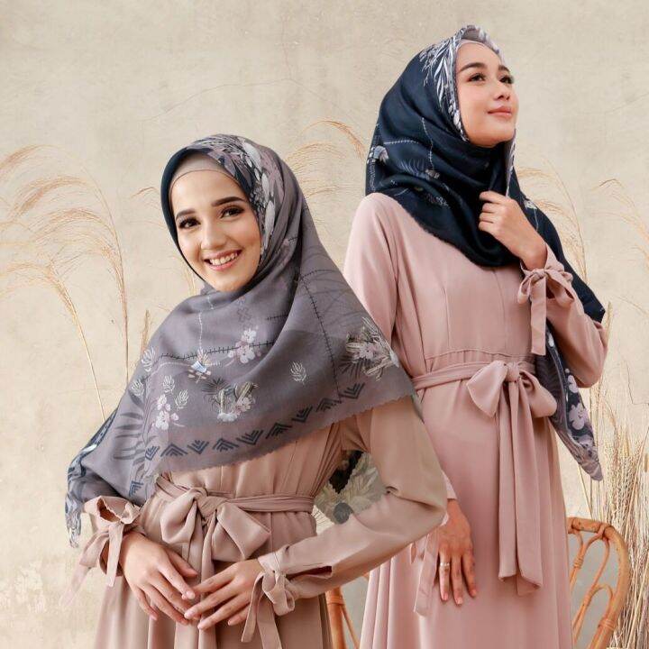 Hijabwanitacantik | quadrilateral grassland cloud GL93.4 | hijab Voal printing premium | Lazada PH
