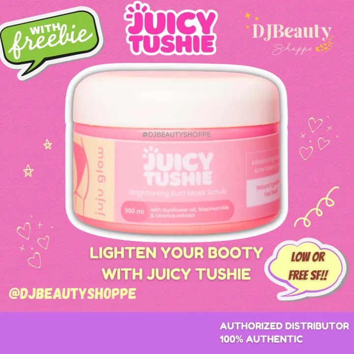 Juicy Tushie Butt Scrub with FREEBIE | Lazada PH