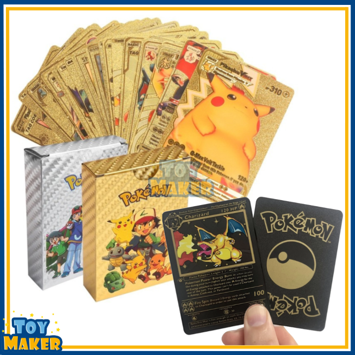 Waterproof 55pcs English Pokemon TCG Foil Card Box V Series Vmax ...