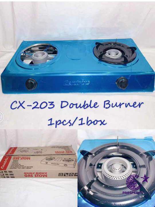 STAINLESS Gas Stove Double Burner "CENTRIX" #CX-203 | Lazada PH
