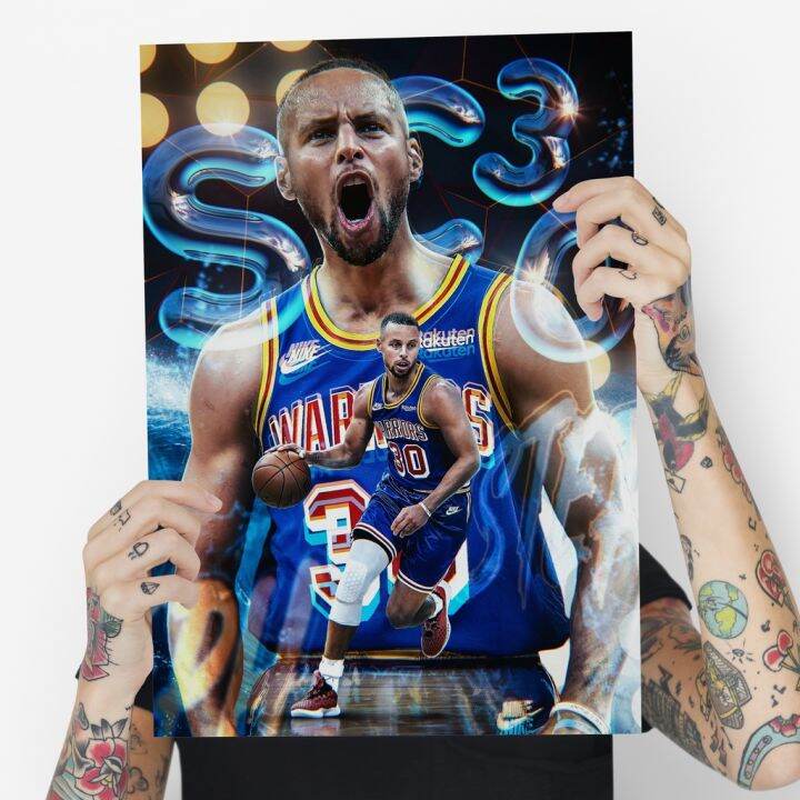 Steph Curry Matte Coated A4 A3 Poster Golden State Warriors Klay ...