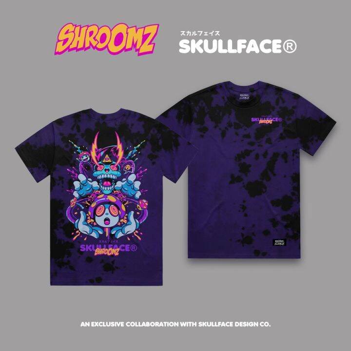 Shroomz x Skullface Purple t shirt | Lazada PH