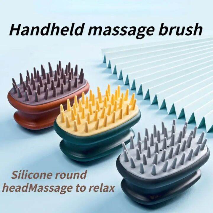 Silicone Hair Washing Brush Massage Brush Adult Hair Washing Tool ...