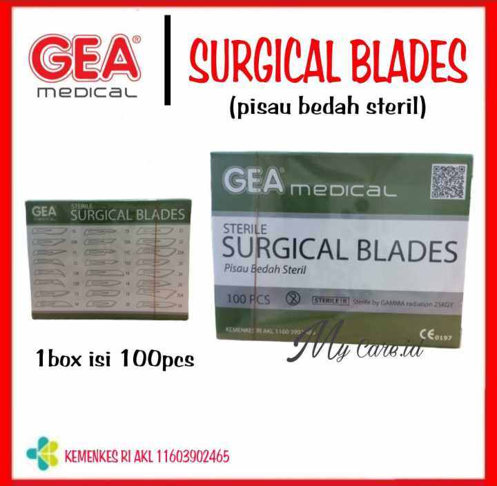 GEA Bisturi Pisau Bedah Surgical Blade Pisau Operasi Blades GEA ...