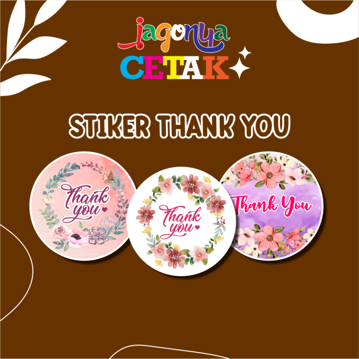 Stiker Thank You | Stiker Ucapan Terima Kasih | Stiker Cutting Bulat ...