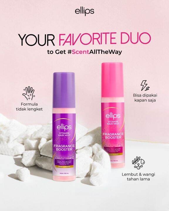 Ellips Vitamin Hair Mist Fresh & Smooth 100ml Vitamin Parfum Rambut ...