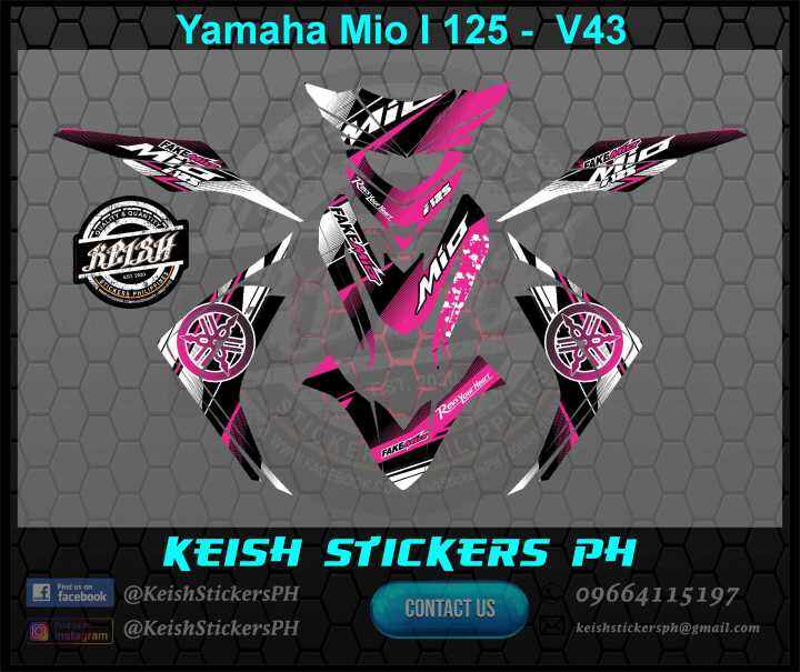 YAMAHA MIO I 125 DECAL KIT V43 | Lazada PH