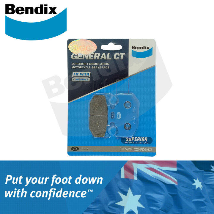 Bendix Motorcycle Brake Pads Rear for Yamaha R15 V3, XSR 155, WR 155 ...