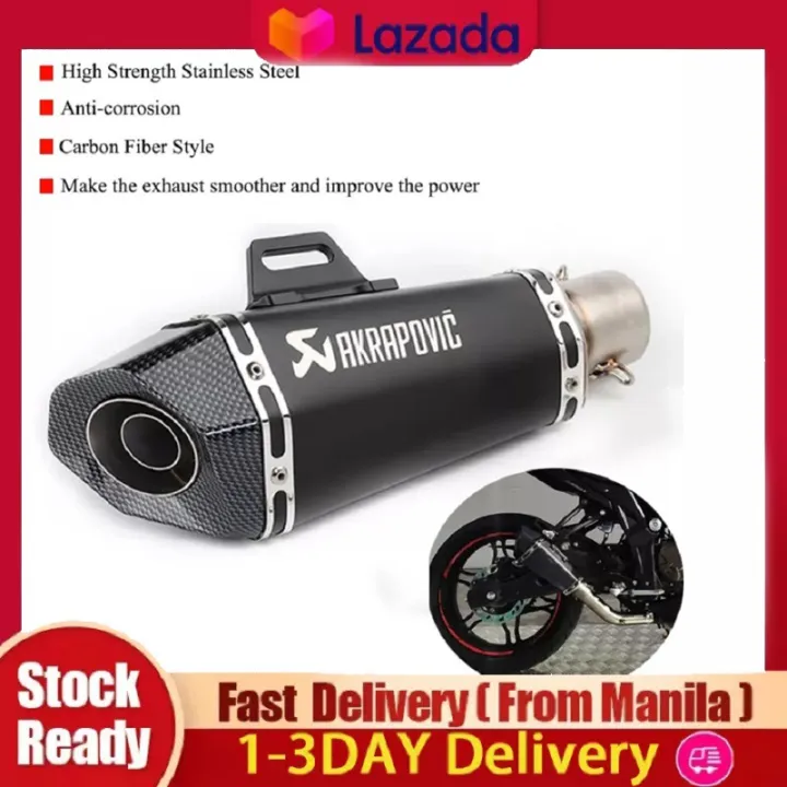 glass pipe tube Motorcycle Exhaust Muffler Pipe With DB Killer Inlet ...