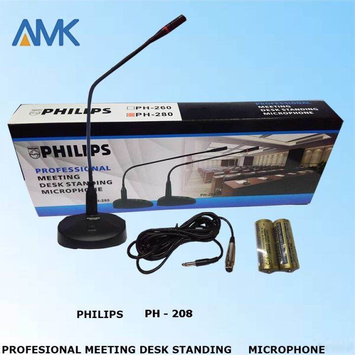 PHILIPS Professional Meeting Desk Standing Microphone (PH- 280) | Lazada PH
