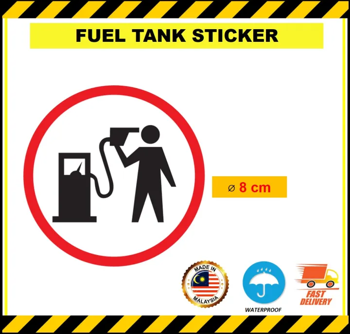 FUEL TANK STICKER. WATERPROOF. GLOSSY. OUTDOOR CAR STICKER | Lazada