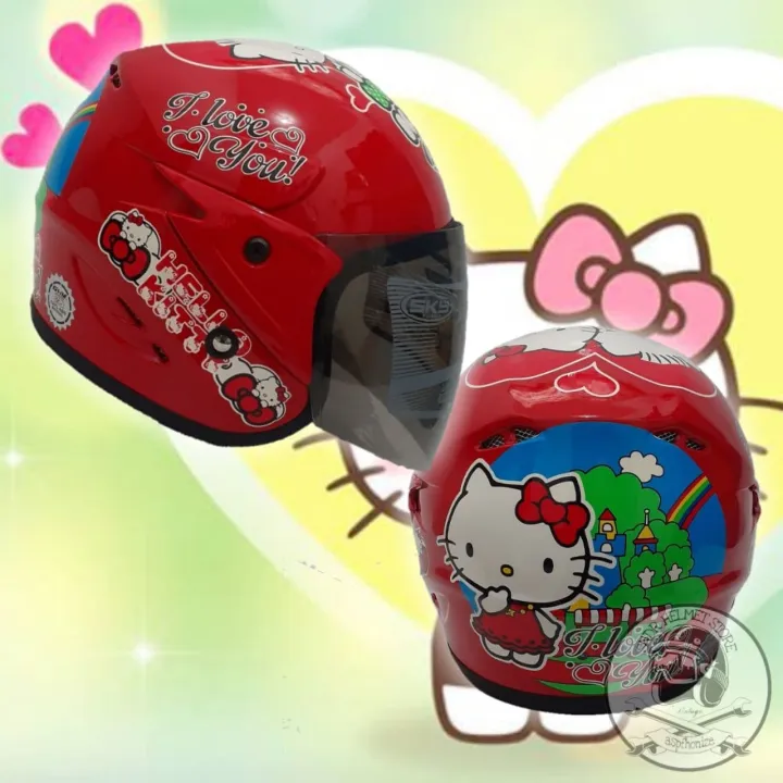 Helm Anak Hello Kitty Umur 3-9 Tahun | Lazada Indonesia