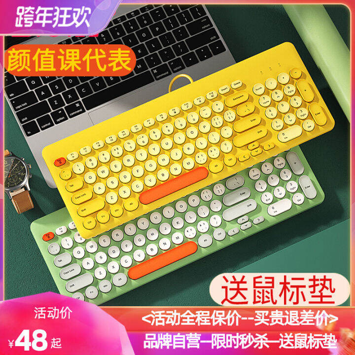 BOWHangshi Laptop ExternalUSBWired Keyboard and Mouse Set Cute Girl ...