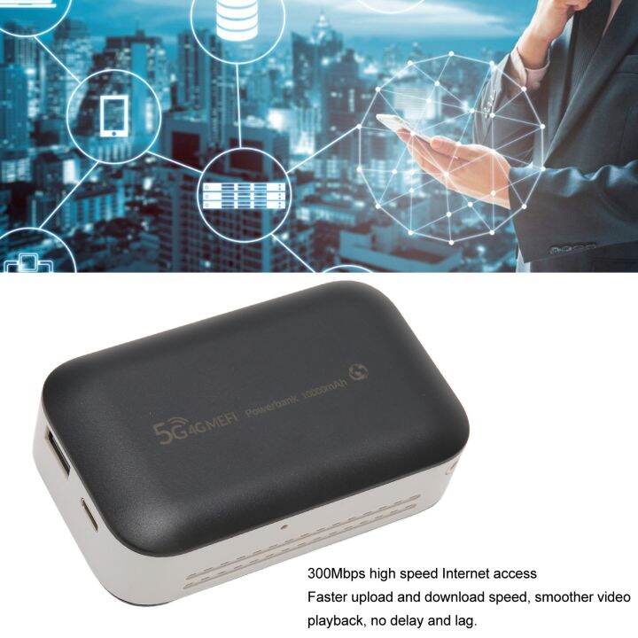 Router 5G WIFI Small Power Bank Router Portable for Game for Travel ...