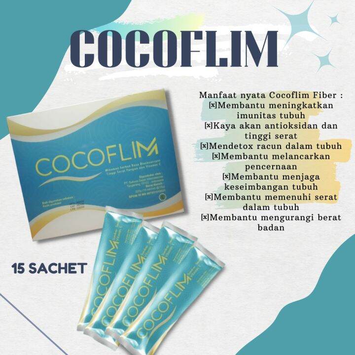 Minuman Serbuk Serat Tubuh Lancar Pencernaan COCOFLIM Detox Sembelit ...