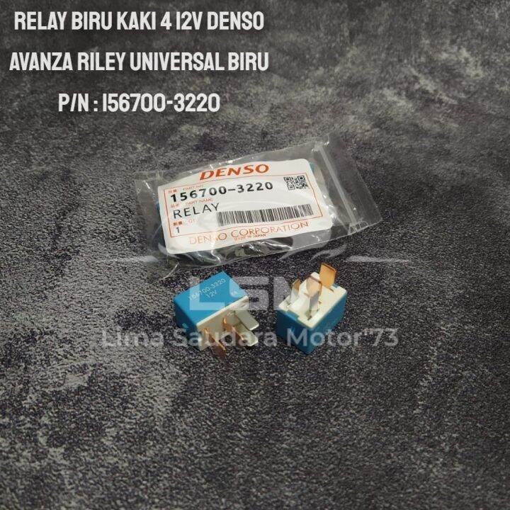 Relay Biru Kaki 4 12V Denso Avanza Riley Universal Biru Kaki 4 Original ...