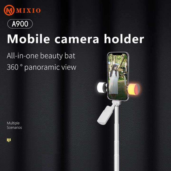 MIXIO A900 - 150CM Tongsis Tripod Bluetooth with LED & RGB Lights ...