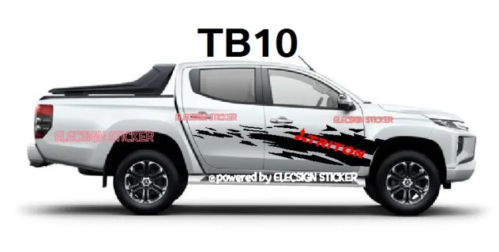 MITSUBISHI TRITON BODY VINLY STICKER TB | Lazada