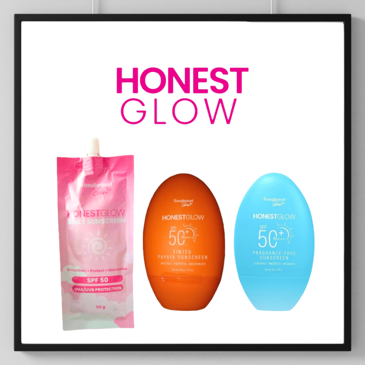 Honest Glow Daily Sunscreen SPF50, Tinted Papaya Sunscreen SPF50 ...