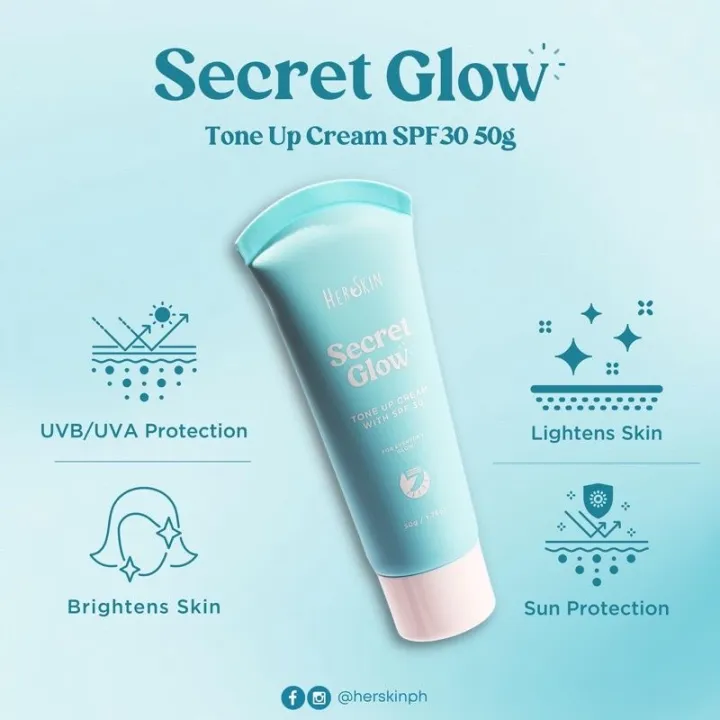 Herskin Secret Glow Tone Up Cream SPF 30 | Lazada PH