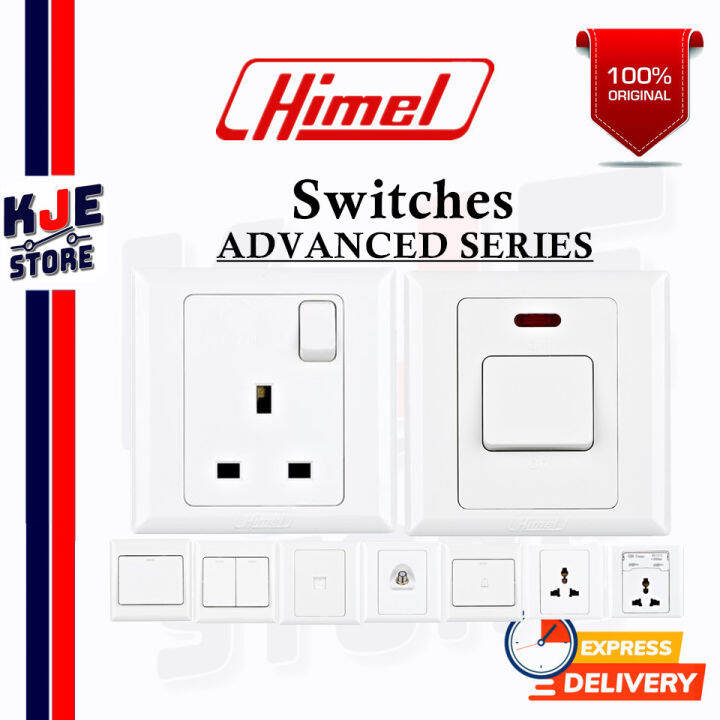 HIMEL Advanced Series Switches & Socket Outlet - White [SIRIM Approved ...