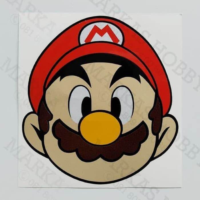 Stiker / Sticker Super Mario Face Only | Lazada Indonesia