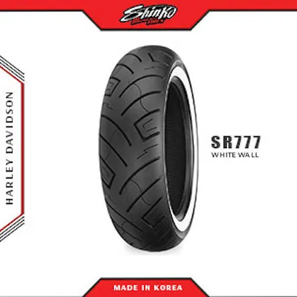 SHINKO MOTORCYCLE TIRES SR777 WHITE WALL 140/80-17 Front TL | Lazada PH